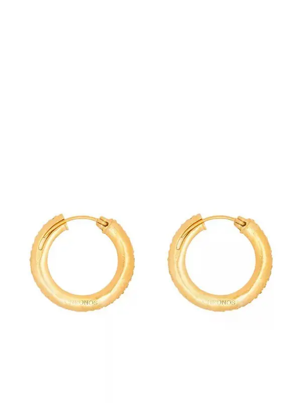 CHRONOS Sterling Silver Tsvara Hoop Earrings