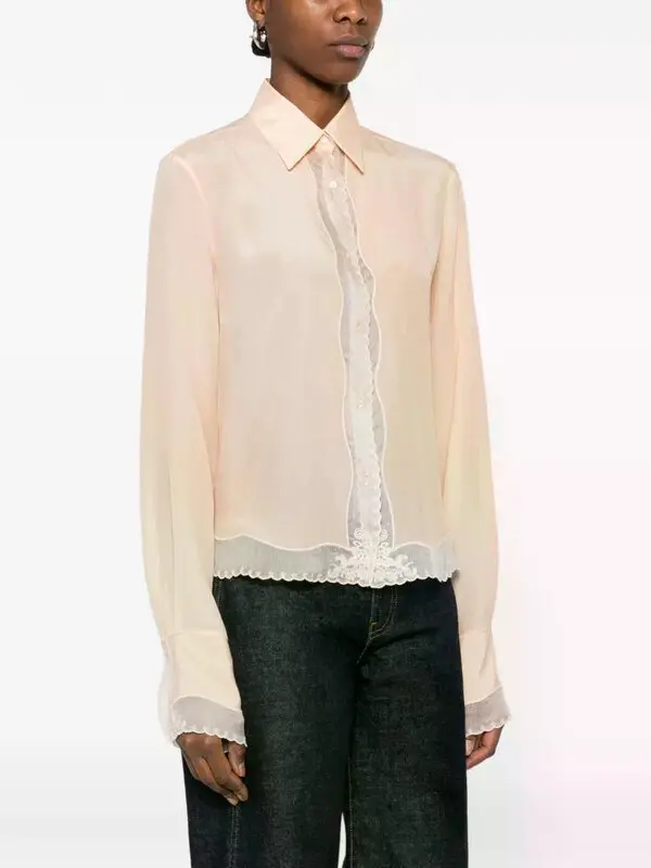 Ermanno Scervino Lace Button-up Shirt