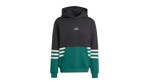 Adidas Cutline Hoodie - Black Collegiate Green