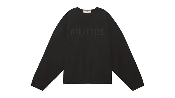 Adidas Fear Of God Athletics Suede Fleece Crewneck Sweatshirt - Black
