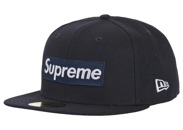 Supreme Mlb Teams Box Logo New Era 59fifty Cap - Navy Blue