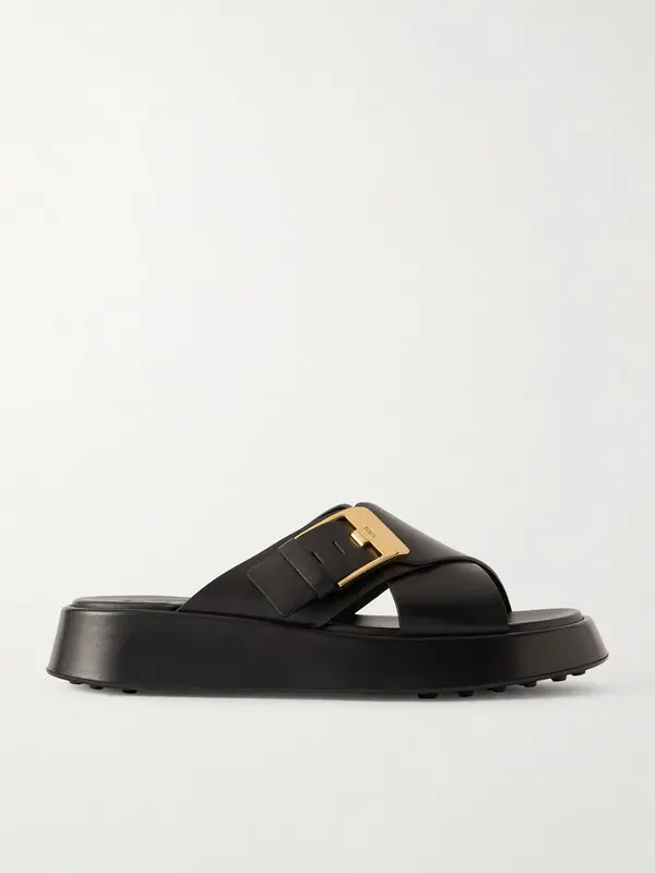 TOD'S Buckled Leather Sandals