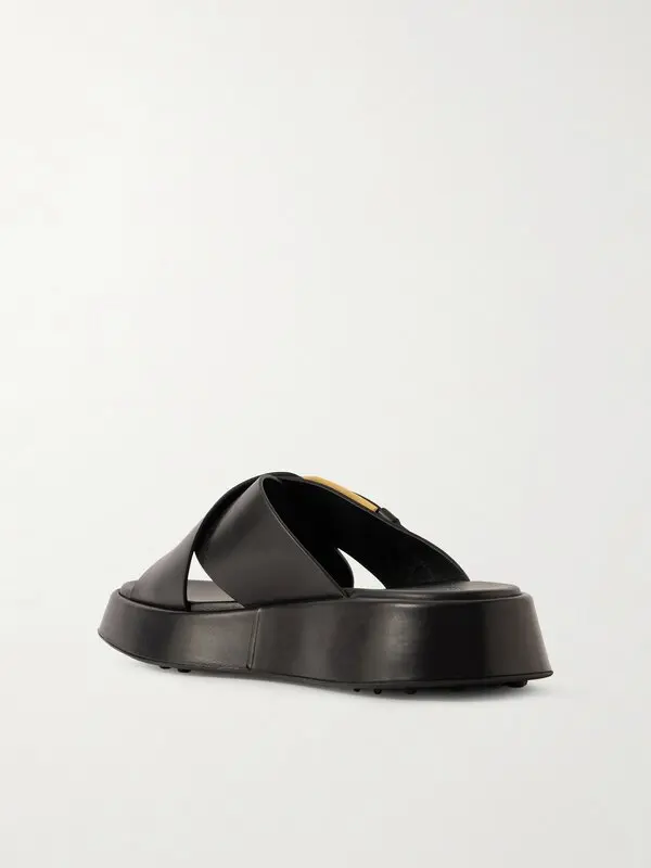 TOD'S Buckled Leather Sandals
