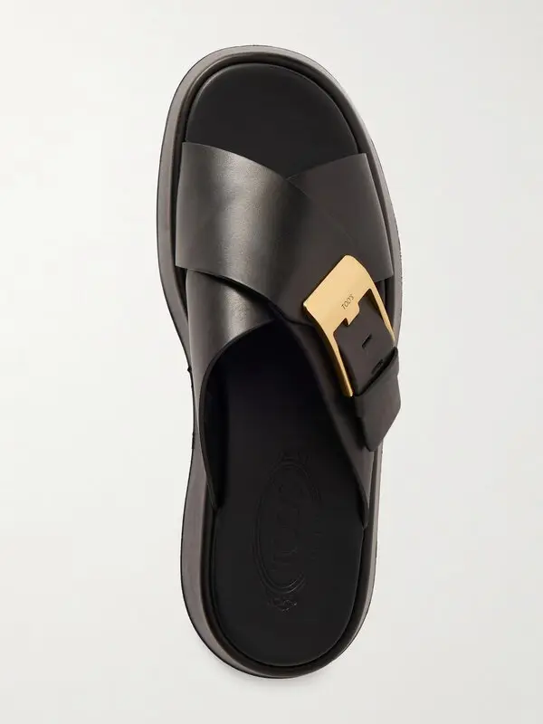 TOD'S Buckled Leather Sandals