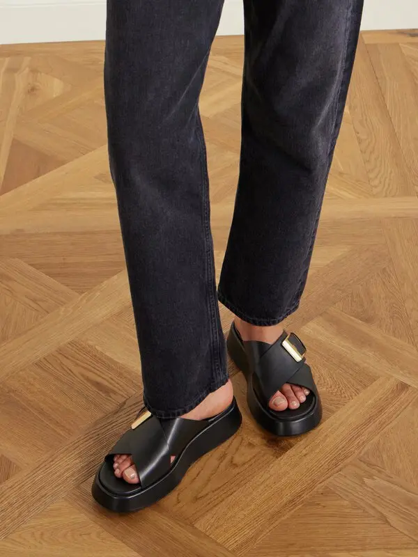 TOD'S Buckled Leather Sandals