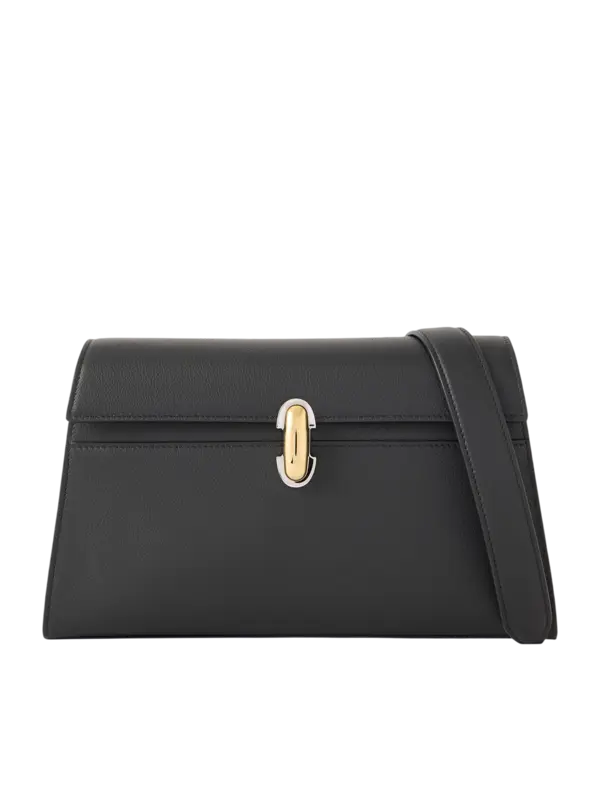 Savette Symmetry Textured-leather Shoulder Bag - Black