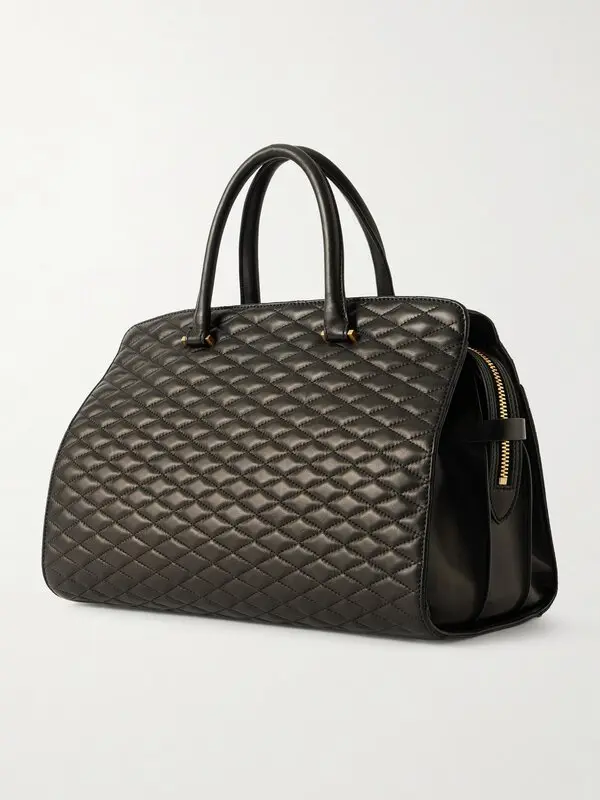METIER Private Eye Quilted Leather Tote - Black