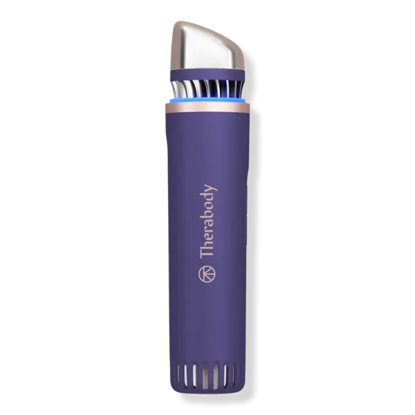 THERABODY Theraface Depuffing Wand Heat & Cold Eye Massager - Indigo