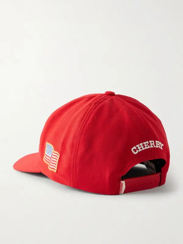 CHERRY LOS ANGELES Wrangler Logo Trucker Cap - Red
