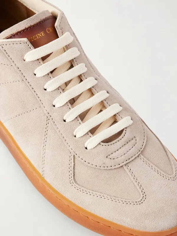 Officine Creative Militia 002 Leather-trimmed Suede Sneakers