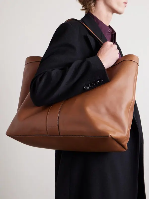 Saint Laurent Marais Leather Tote Bag