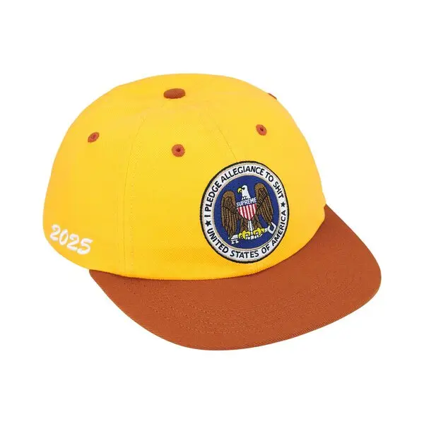 Supreme Pledge Allegiance 6-panel Cap - Yellow