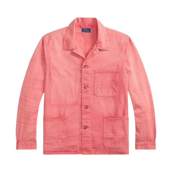 Polo Ralph Lauren Long-sleeve Montauk Chino French Workwear Overshirt - Red
