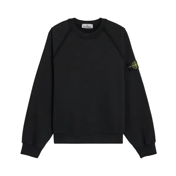 Stone Island Brushed Organic Cotton Fleece Sweatshirt
