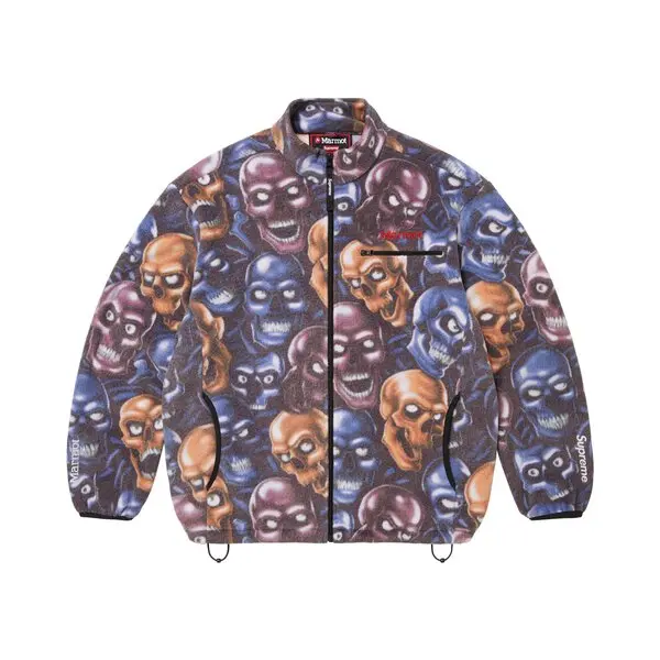 Supreme X Marmot 'skull Pile' Fleece Jacket