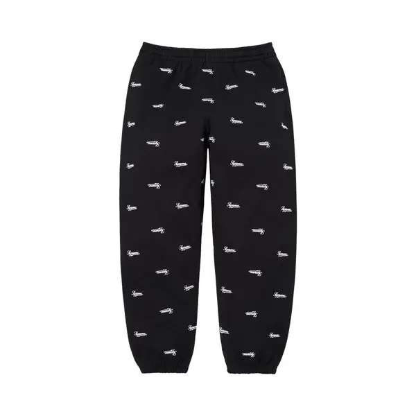 Supreme Repeat Script Sweatpant - Black