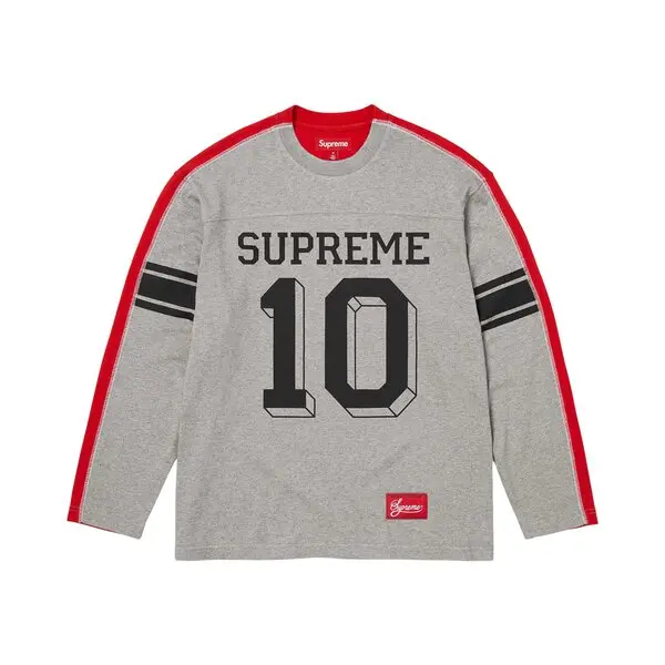 Supreme Long Sleeve Top - Grey