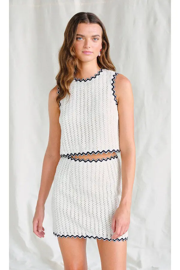 Saylor Samia Crochet Set - Black