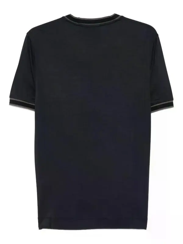Emporio Armani Ribbed Trim T-shirt