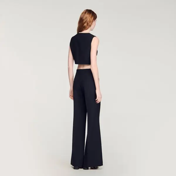 Sandro Jacket-style Crop Vest