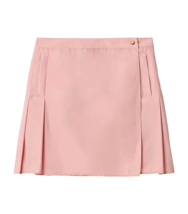 Burberry Stretch Pleated Mini Skirt
