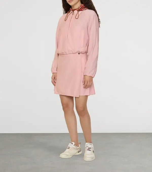 Burberry Stretch Pleated Mini Skirt