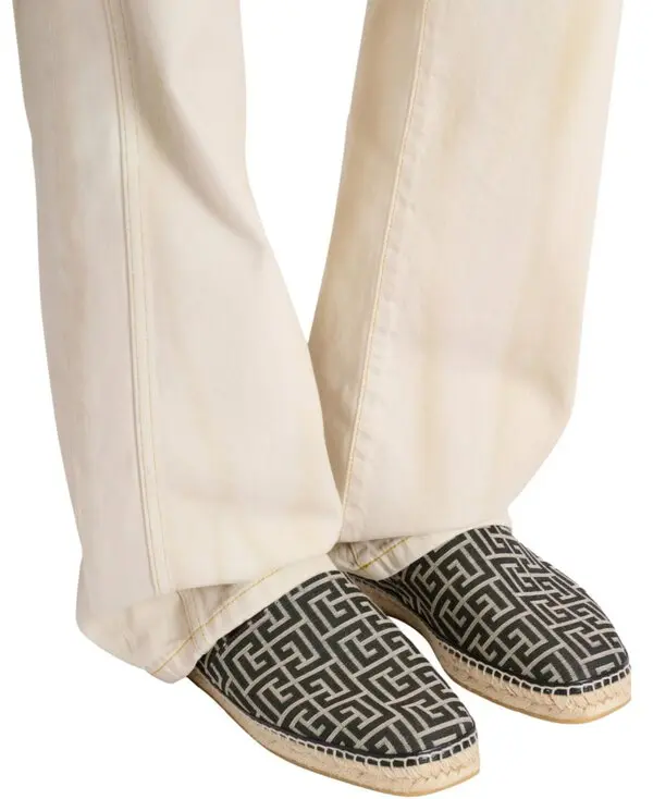Balmain Monogram Jacquard Espadrilles
