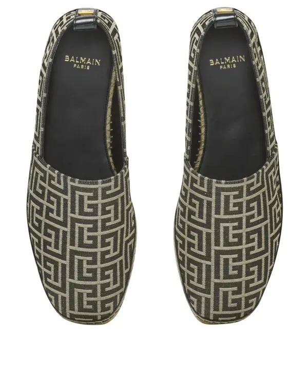 Balmain Monogram Jacquard Espadrilles