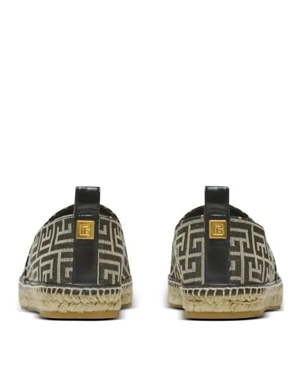 Balmain Monogram Jacquard Espadrilles