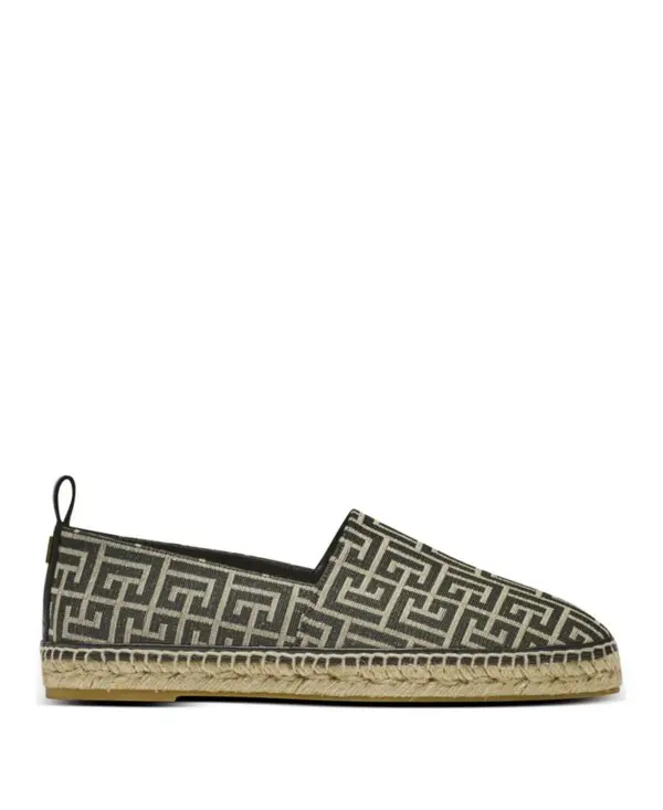 Balmain Monogram Jacquard Espadrilles