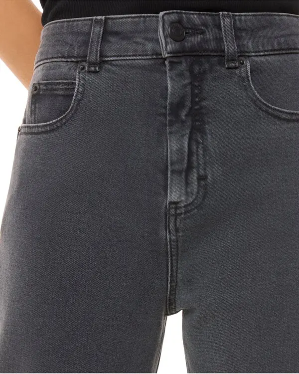 Whistles High Rise Stretch Barrel Leg Jean