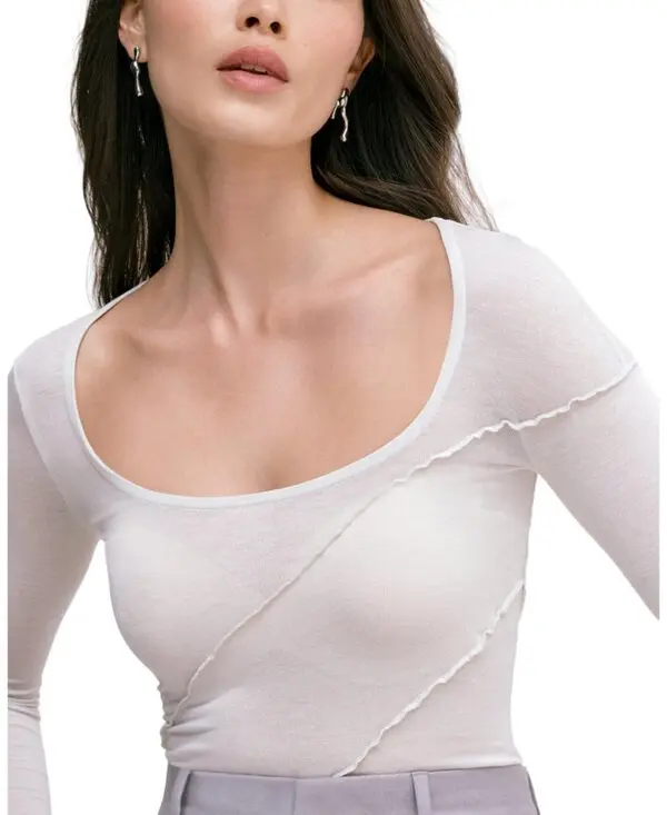 MARCELLA Melody Sheer Top - Mist
