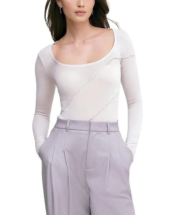 MARCELLA Melody Sheer Top - Mist