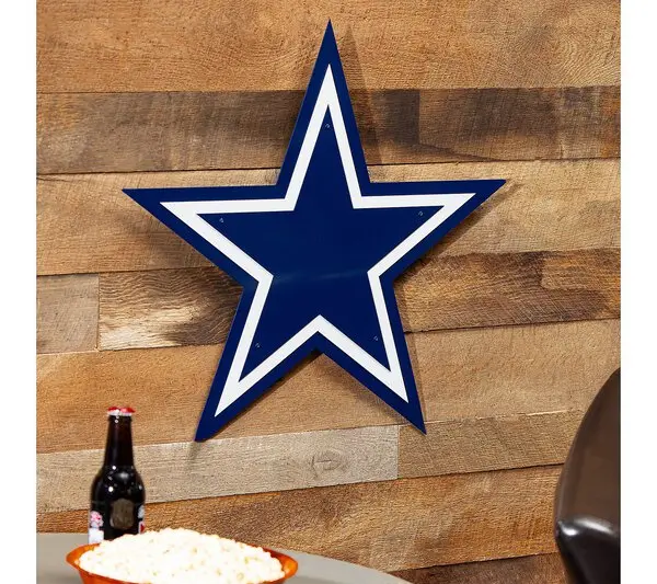EVERGREEN Nfl Team Logo Layered Metal Wall Art - One-color