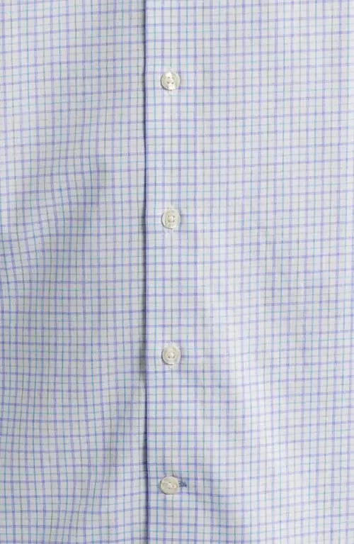 Johnnie-o Briney Tattersall Check Everyday Performance Button-up Shirt - Thistle