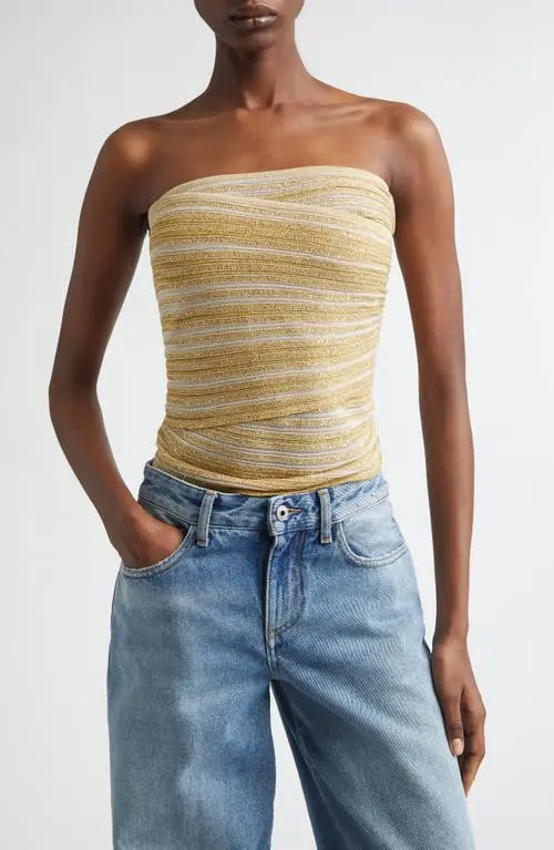 Missoni Ruched Metallic Tube Top