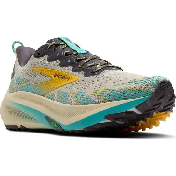 Brooks Ghost Trail Running Shoe - Bleached Sand/rabbit/bluefish