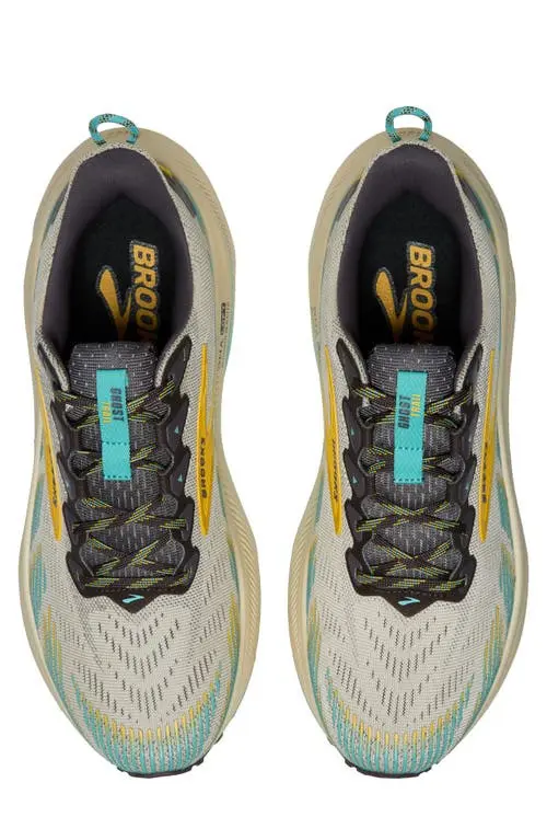 Brooks Ghost Trail Running Shoe - Bleached Sand/rabbit/bluefish