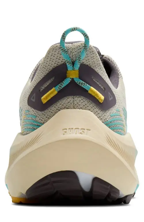 Brooks Ghost Trail Running Shoe - Bleached Sand/rabbit/bluefish
