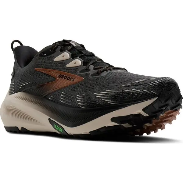 Brooks Ghost Trail Running Shoe - Ebony/black/clove