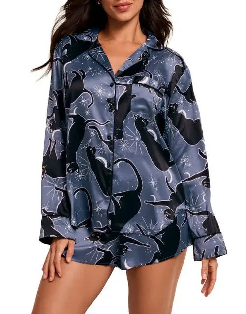 ADORE ME Sammie Pajama Set - Convo Blue