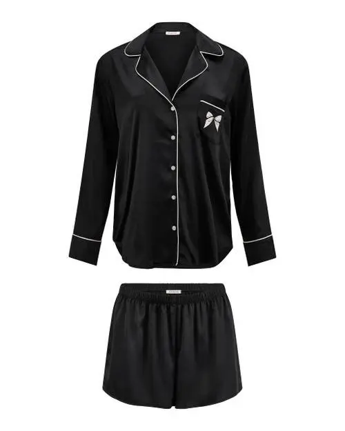 ADORE ME Sammie Pajama Set - Black
