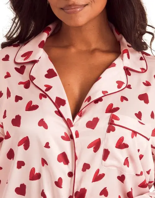 ADORE ME Sammie Pajama Set - Heart Pink