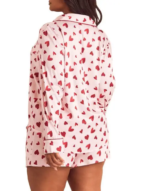 ADORE ME Sammie Pajama Set - Heart Pink