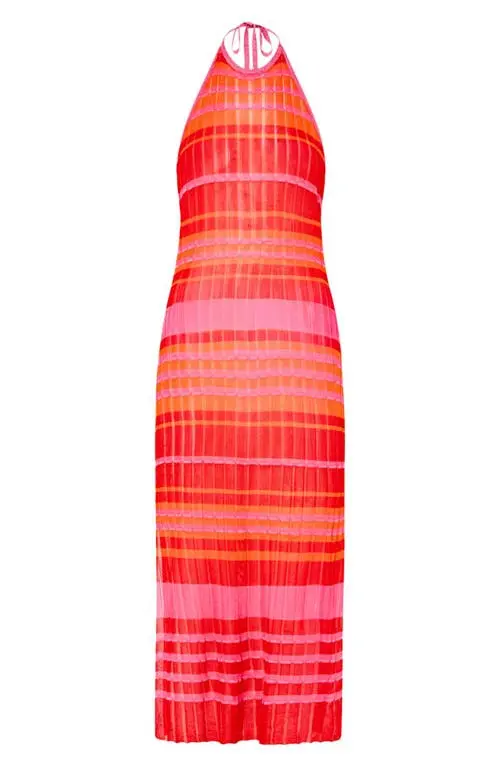 MILLY Variegated Stripe Cover-up Dress