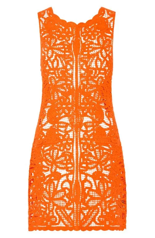 MILLY Crochet Mini Dress