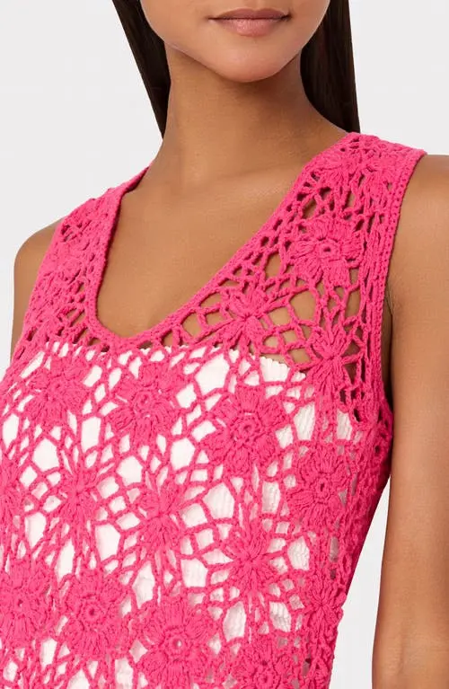 MILLY Crochet Midi Cover-up Dress