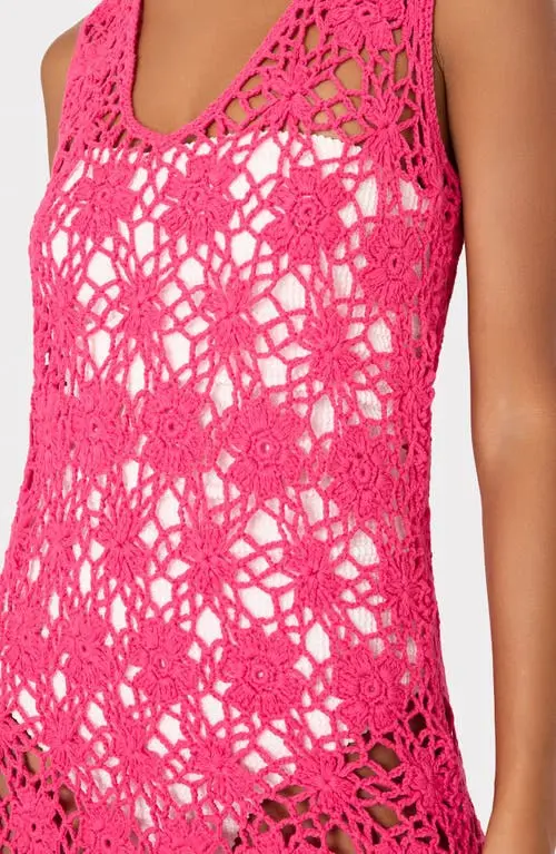 MILLY Crochet Midi Cover-up Dress
