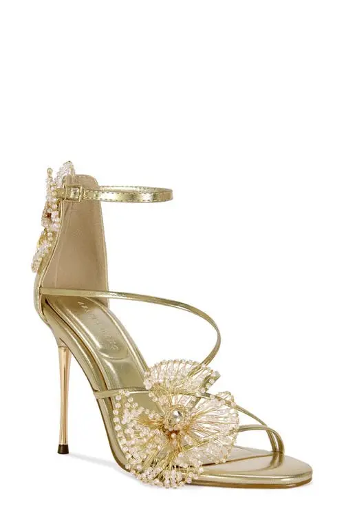 AZALEA WANG Strappy Sandal - Gold