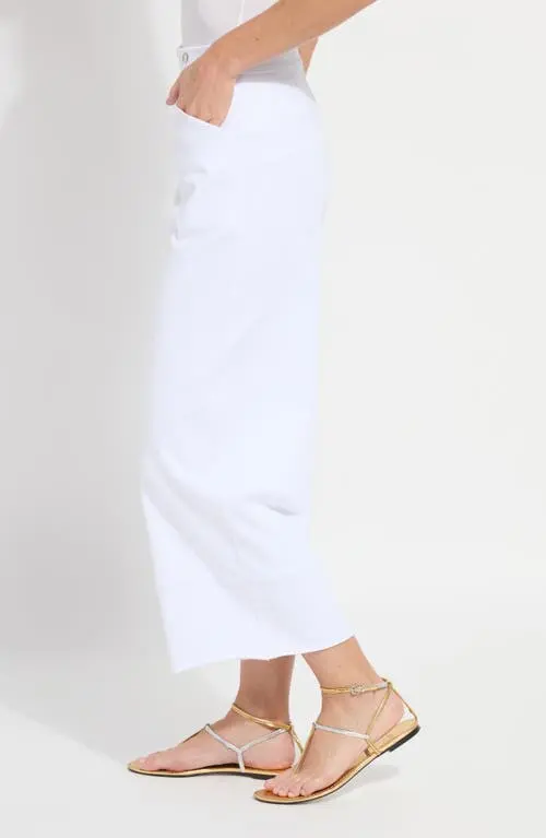 Lyssé Dion Sailor Pull-on Crop Palazzo Knit Jeans